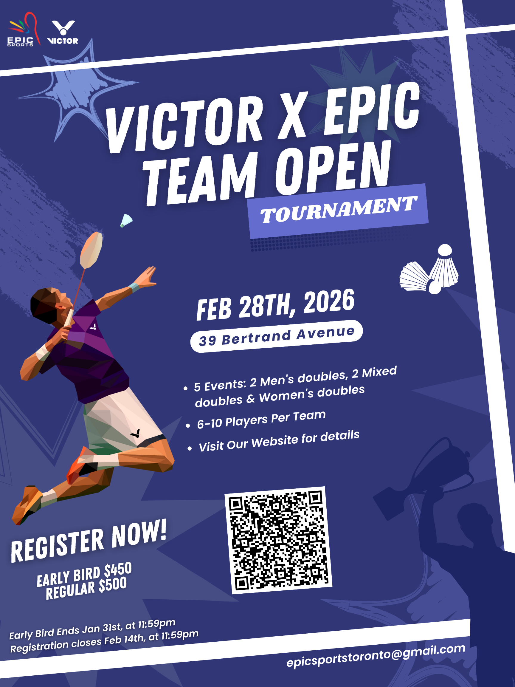 Victor x Epic Team Open 2026 – EPIC SPORTS